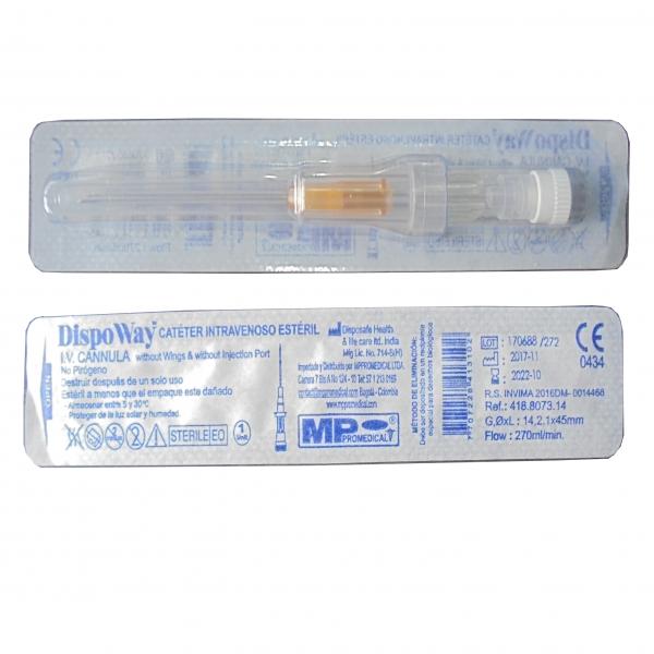CATETER INTRAVENOSO No 14 X UNI ESTERIL