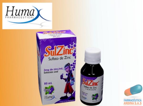 SULFATO DE ZINC FCO X 80 ML SULZINC