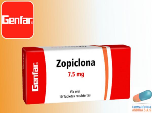 ZOPICLONA 7.5 CAJA X 10 TABLETAS