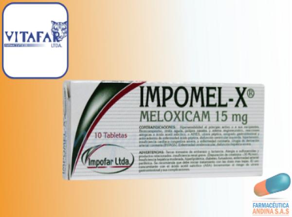 MELOXICAM 15 MG CAJA X 10 TAB IMPOMEL-X