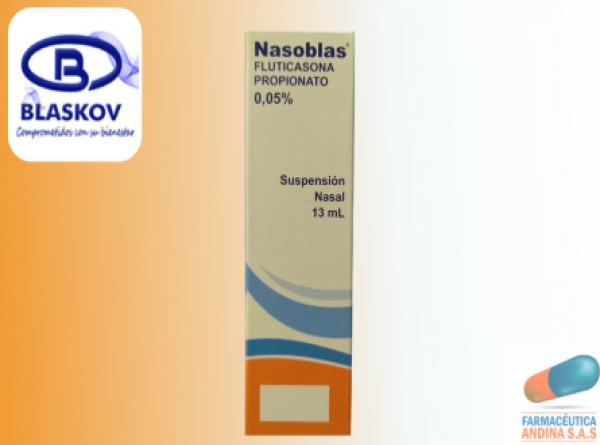 FLUTICASONA 0.05% NASAL X 13 ML NASOBLAS