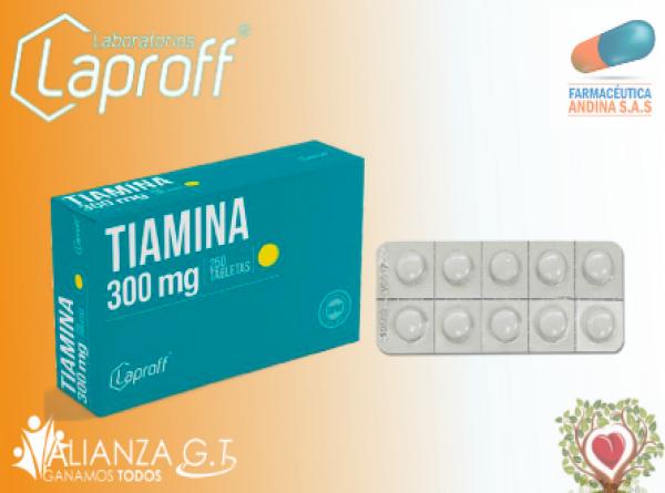 TIAMINA 300 MG CAJA X 250 TAB