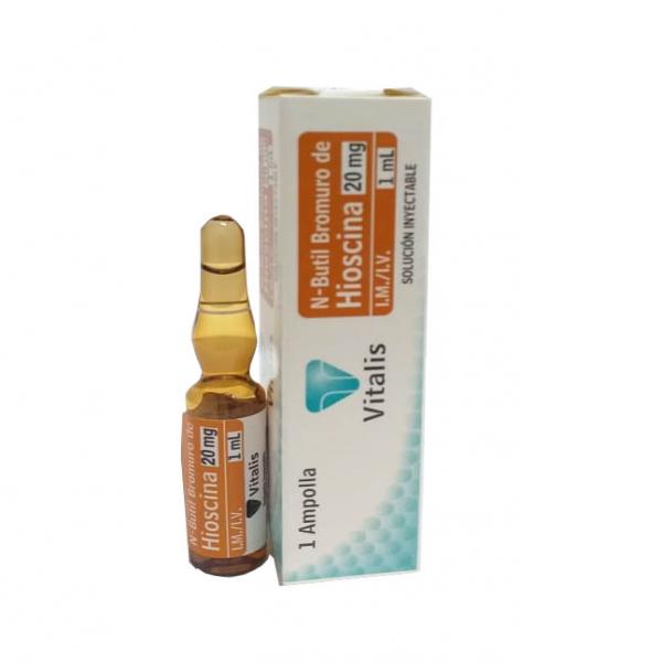 HIOSCINA BUTIL 20MG/ML CAJA X 1 AMP UNID