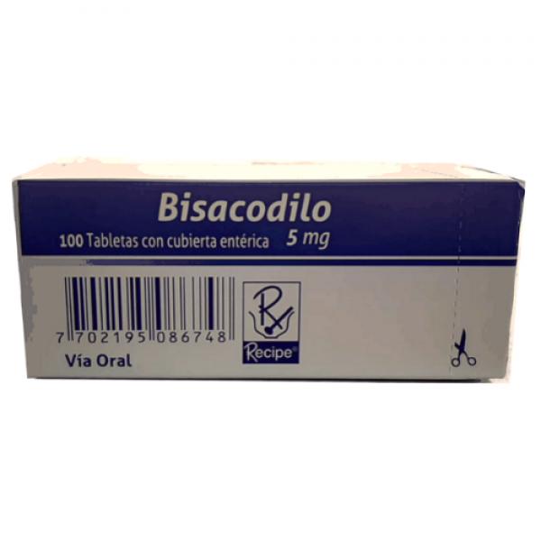 BISACODILO 5 MG CAJA X 100 TAB RECIPE 1+1