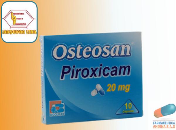 PIROXICAM 20 MG CAJA x 10 CAPS OSTEOSAN