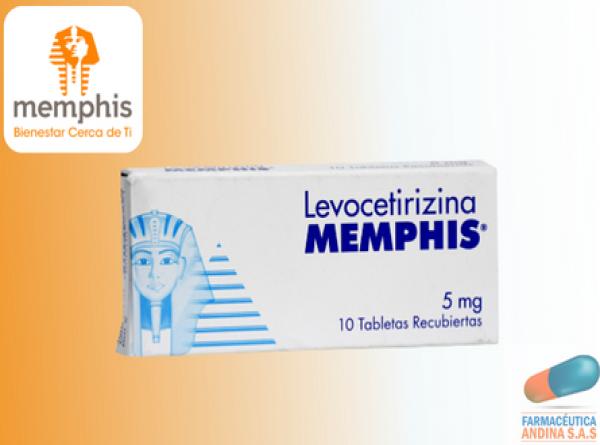 LEVOCETIRIZINA 5 MG CJX 10 TAB MEMPHIS