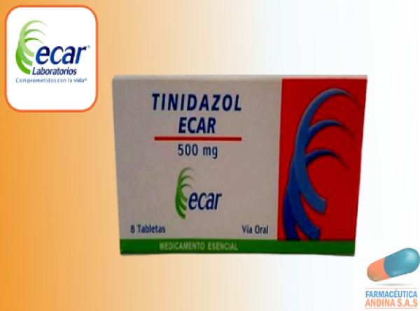 TINIDAZOL 500GR CAJA X 8 TABLETAS