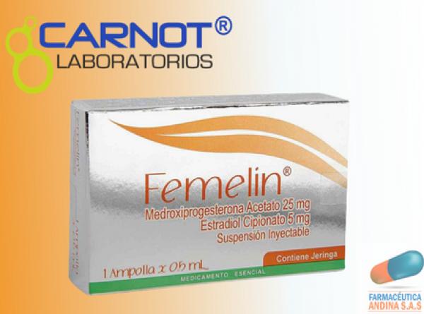 ANTICONCEP FEMELIN CJX 1AMP+JERI X 0.5ML