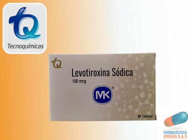 LEVOTIROXINA 100 MCG CAJA X 30 TAB MK