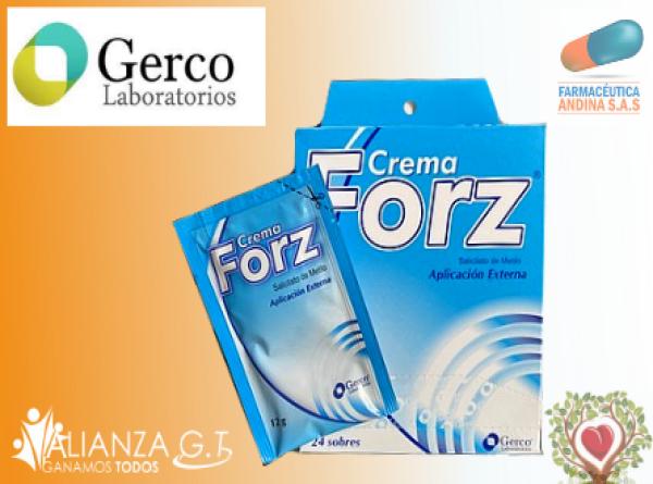 CREMA FORZ CAJA X 24 SOBRES X 12 C.C.