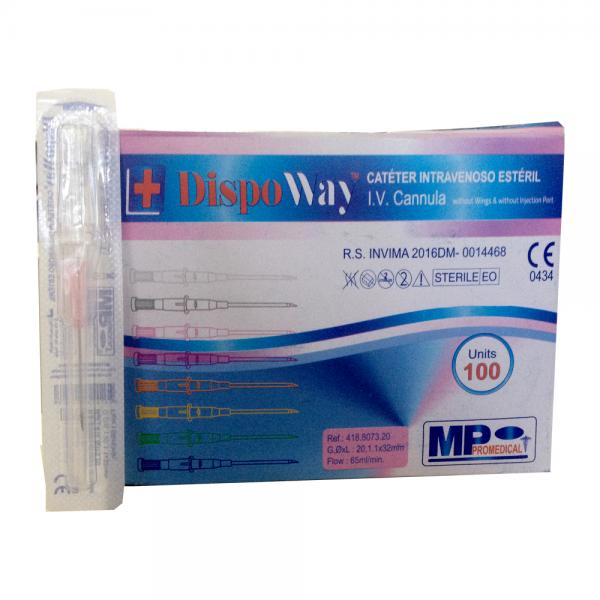 CATETER INTRAVENOSO No 20 X UNI DISPOWAY