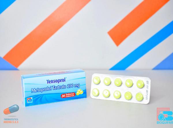 METOPROLOL 100 MG CAJA X 30 TAB TENSOPROL