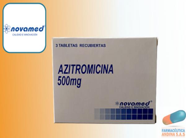 AZITROMICINA 500 MG CJX 3 TAB NOVAMED