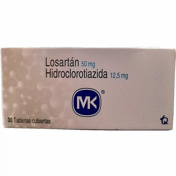LOSARTAN+HCT 50/12.5MG CJX 30 TAB MK