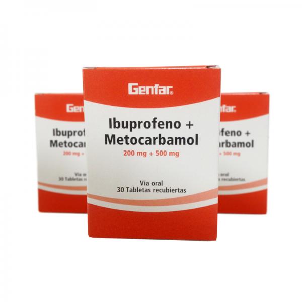 IBUPROFENO +METOCARBAMOL CAJA X 30 GENFAR