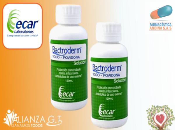 BACTRODERM SOLUCION FCO X 120 ML