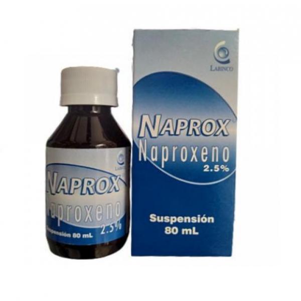 NAPROXENO NAPROX 2.5% SUSP 250 MG X 80 ML