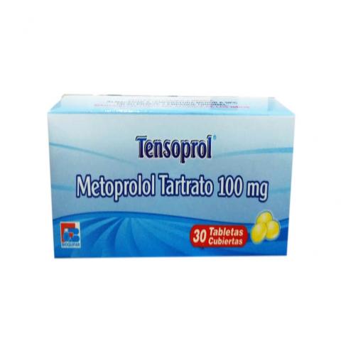 METOPROLOL 100 MG CAJA X 30 TAB TENSOPROL