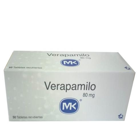 VERAPAMILO 80 MG CAJA x 50 TAB MK