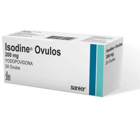 ISODINE OVULOS 200 MG CJX 24OV